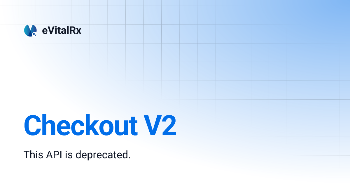 Checkout V2 | eVitalRx